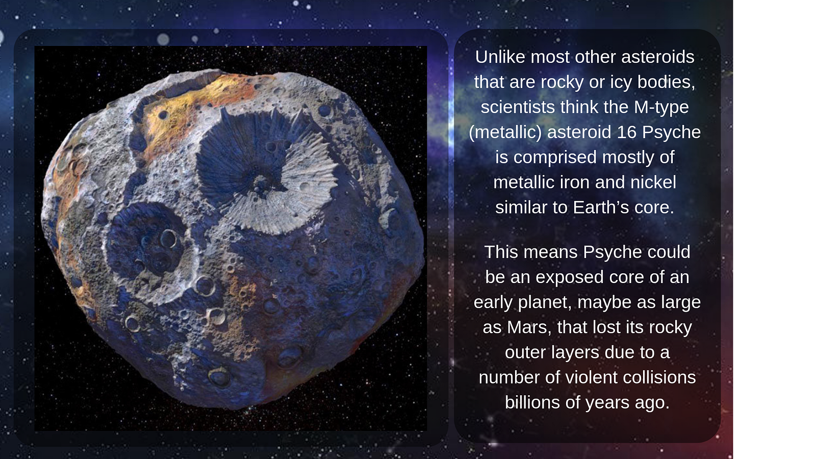 Iron volcanoes may have erupted on asteroids of metal