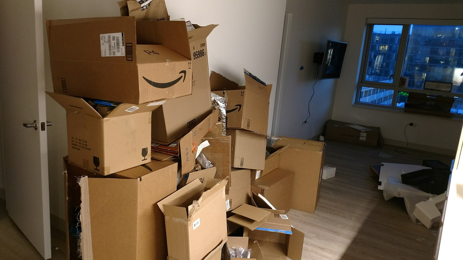 The Story Of How We Built A Loveseat With Amazon Prime Boxes