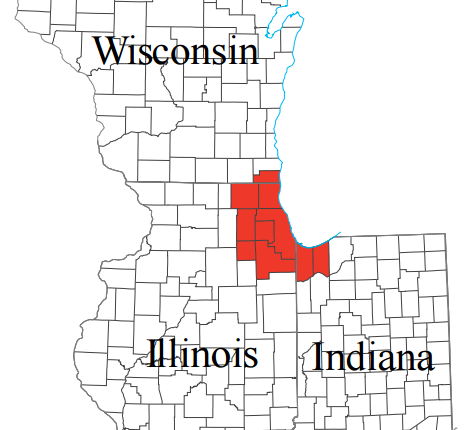 How are people “voting with their feet” between Cook County and NW Indiana?