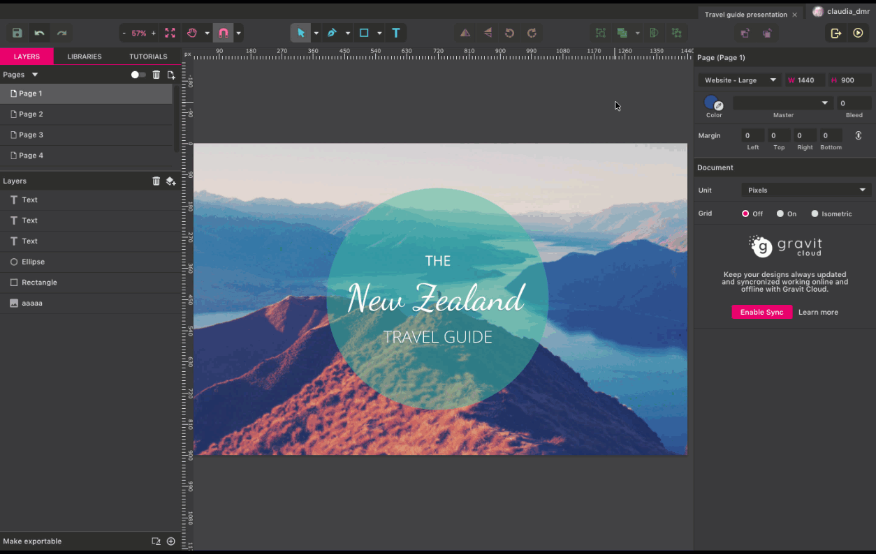 Using Gravit Designer for Professional Presentations