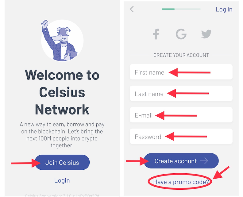 How do I enter the promo code? : r/CelsiusNetwork