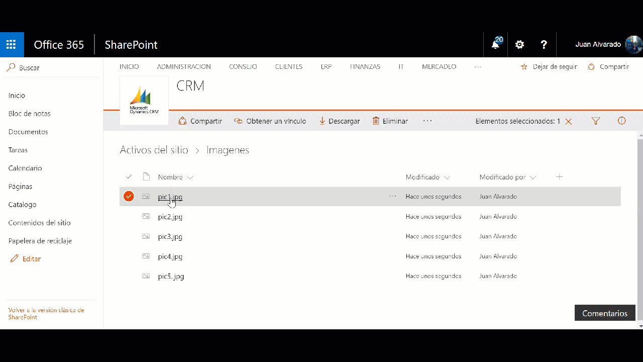 Implementando un carrusel de imagenes con Power BI y SharePoint Online 365