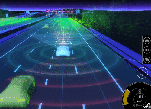 Self-driving car: Path planning to maneuver the traffic.