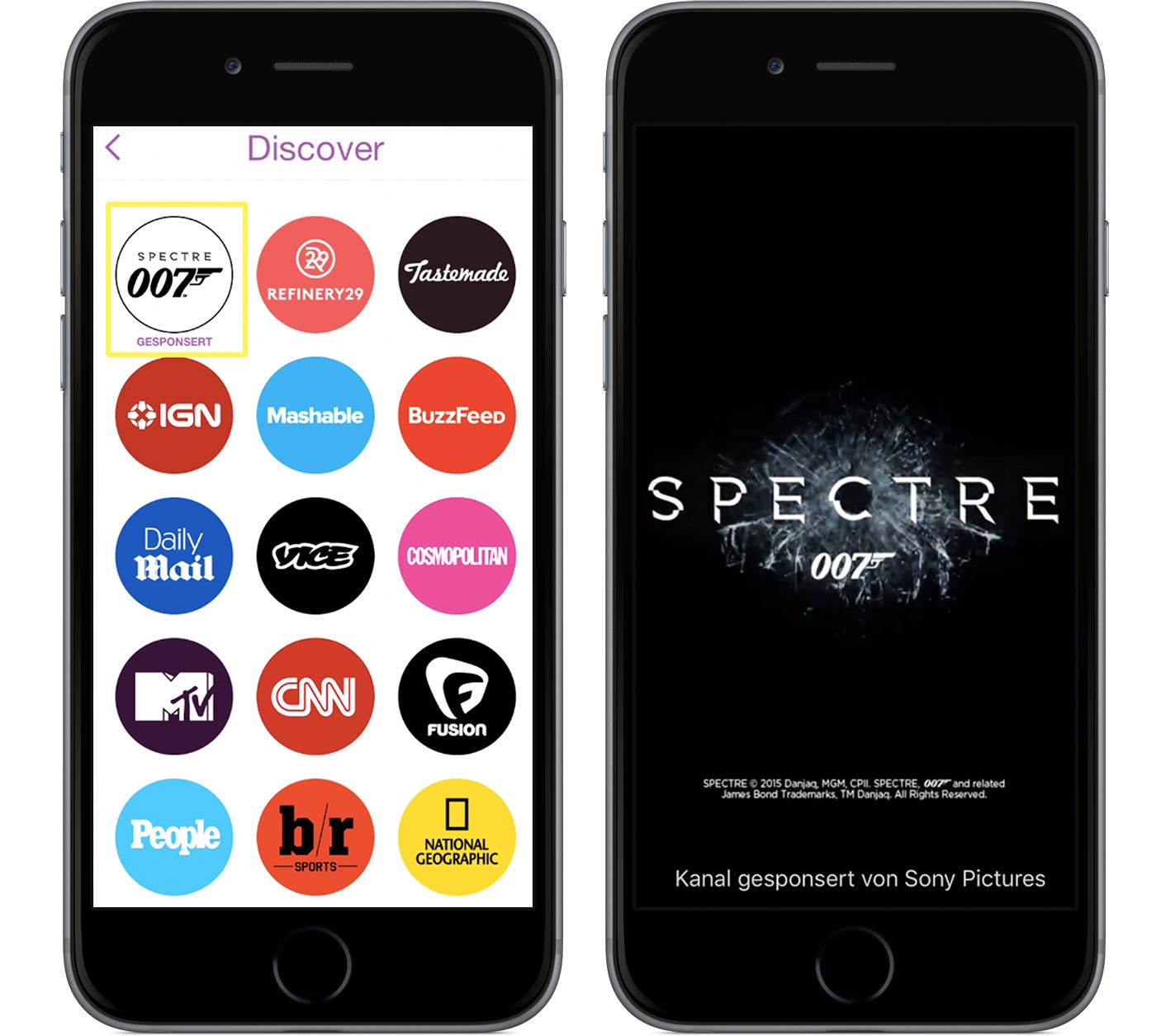 Snapchat zeigt mit James Bond, wie man geile Werbung macht.