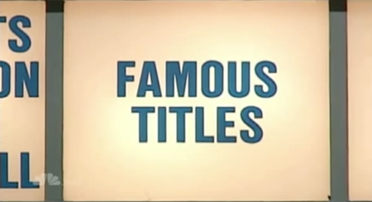 Famous Titles 500ish Words Famous Titles 500ish Words