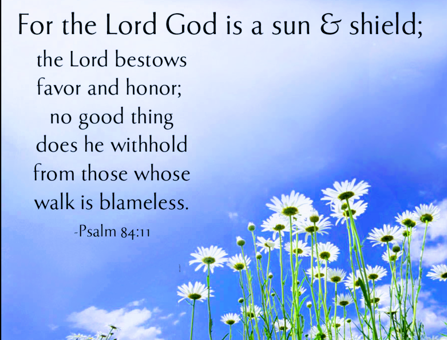 For the Lord God is a sun and shield: the Lord will give grace and ...