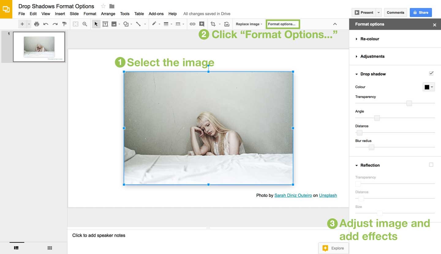 How To Add Drop Shadows To Images In Google Slides 