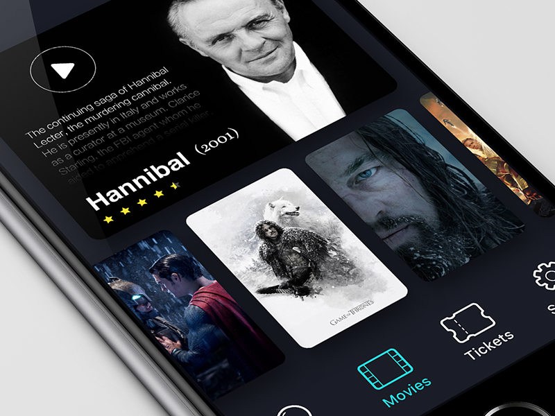 Movie/Cinema UI Inspiration – Muzli - Design Inspiration