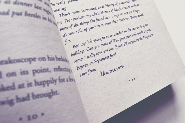 An analysis of Hermione’s handwriting on her 38th birthday