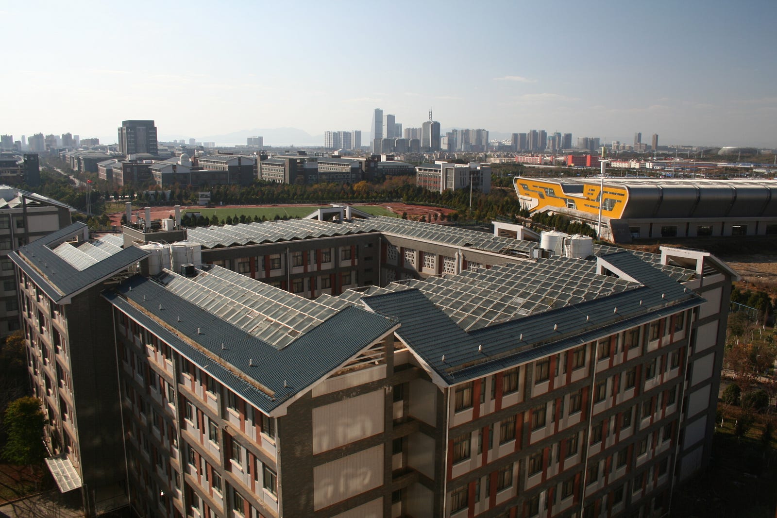 University life in the not-so-ghost town of Chenggong