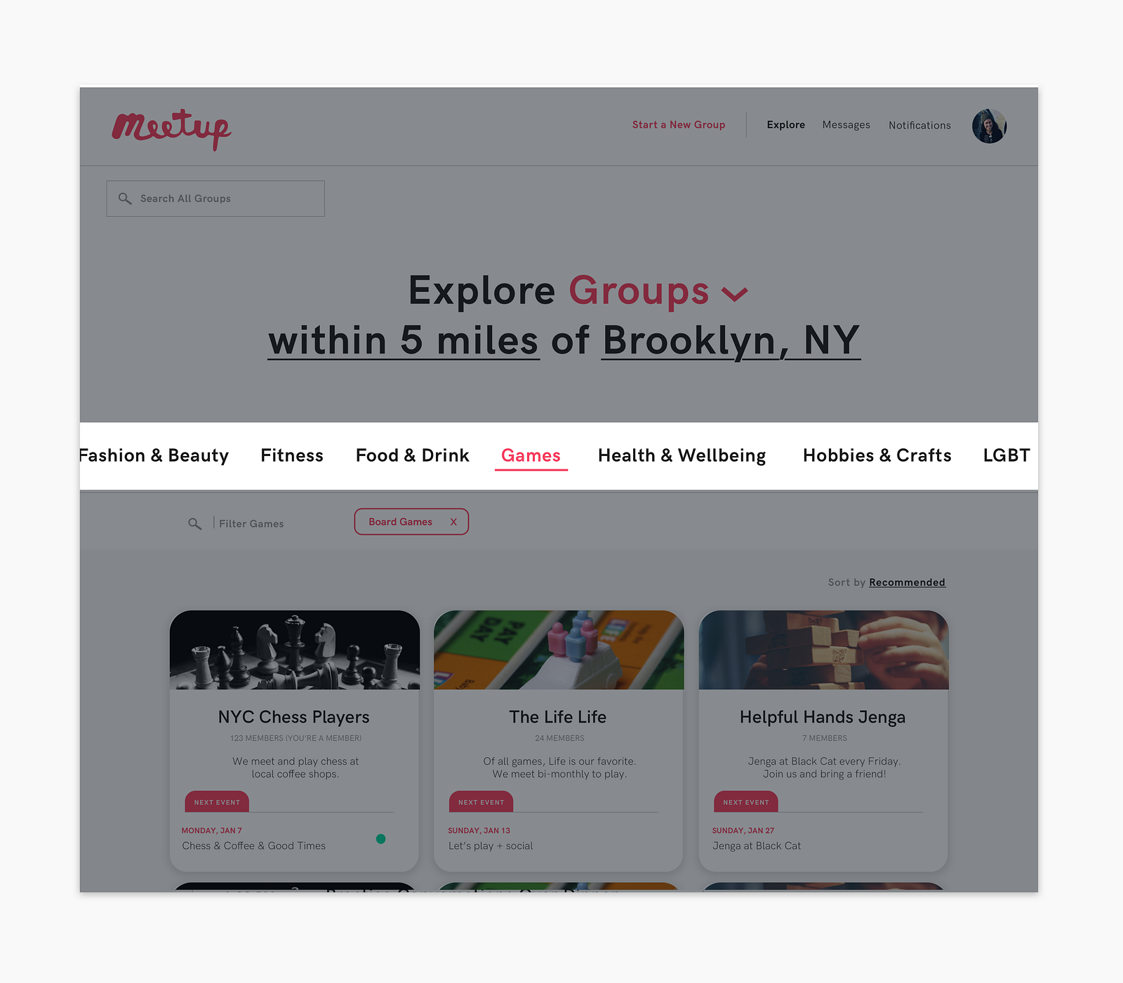 Meetup.com — it could be better – UX Collective
