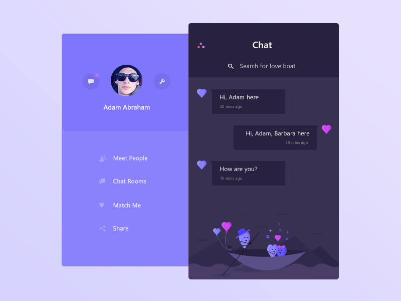 Amazing Chat Interface Inspiration – Muzli - Design Inspiration