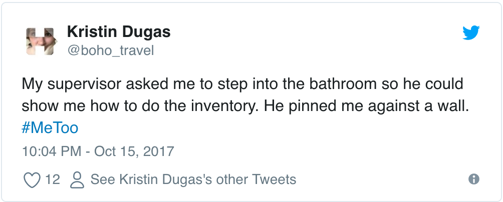 Top 5 Most Powerful #MeToo Tweets – Kathryn McHutchison – Medium