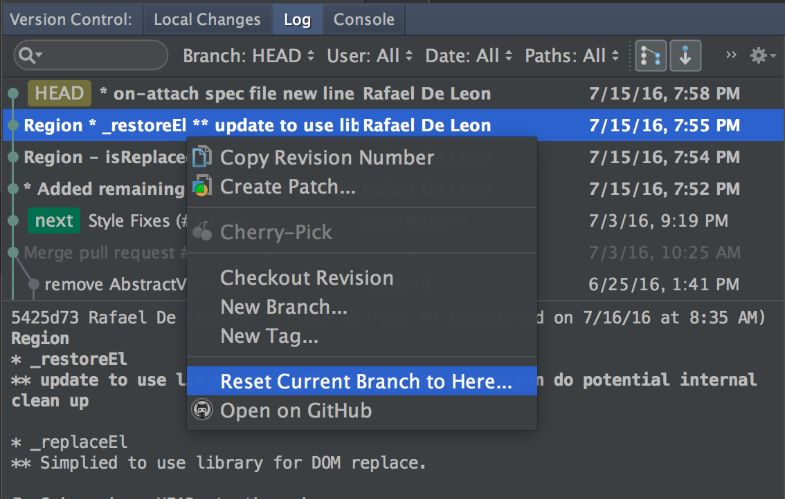 Tutorial Organize Your Commits Through Git Rebasing And Jetbrains Ides