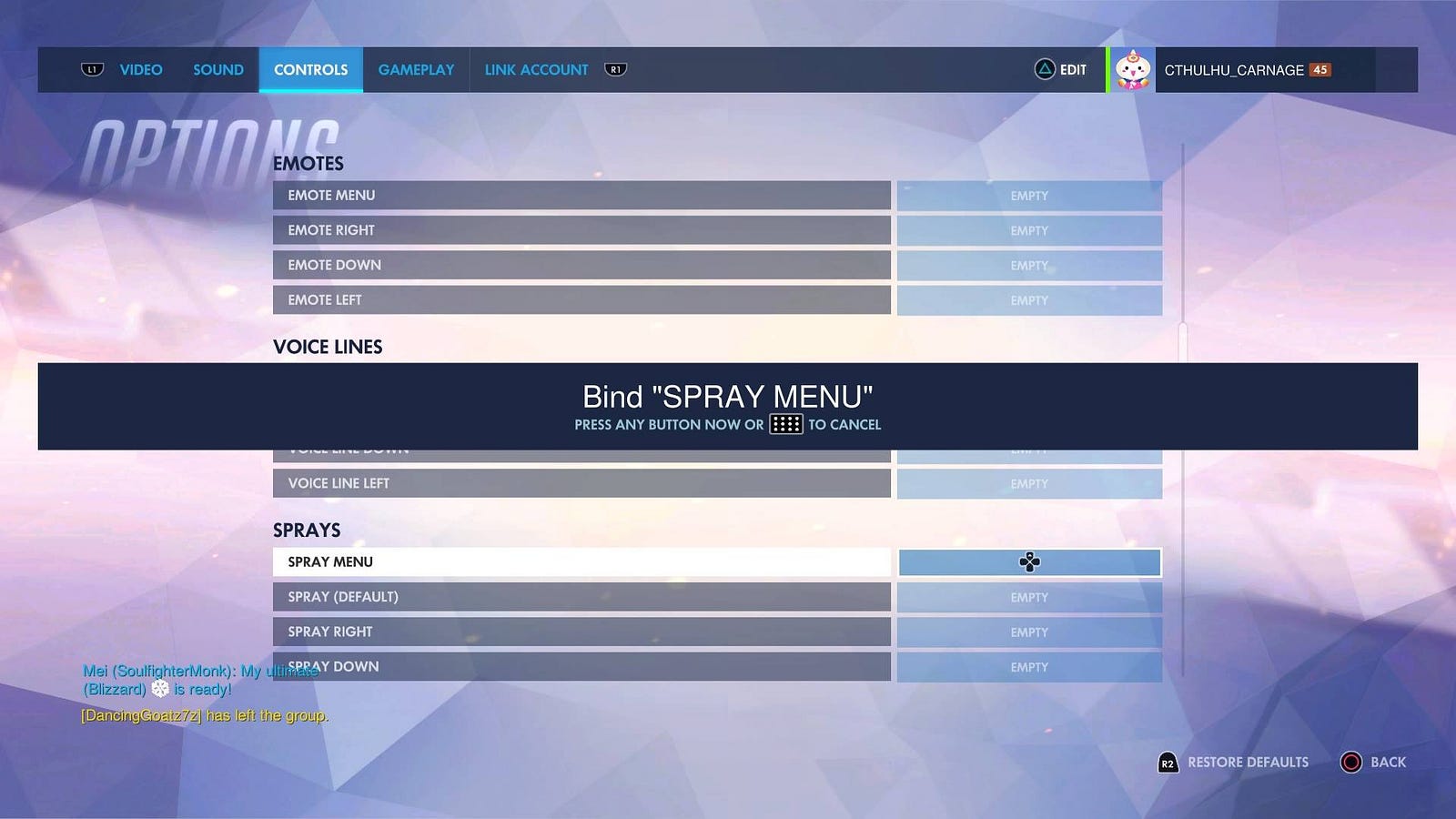 Overwatch Spray Menu UX Redesign (PS4) – Chalen Duncan – Medium