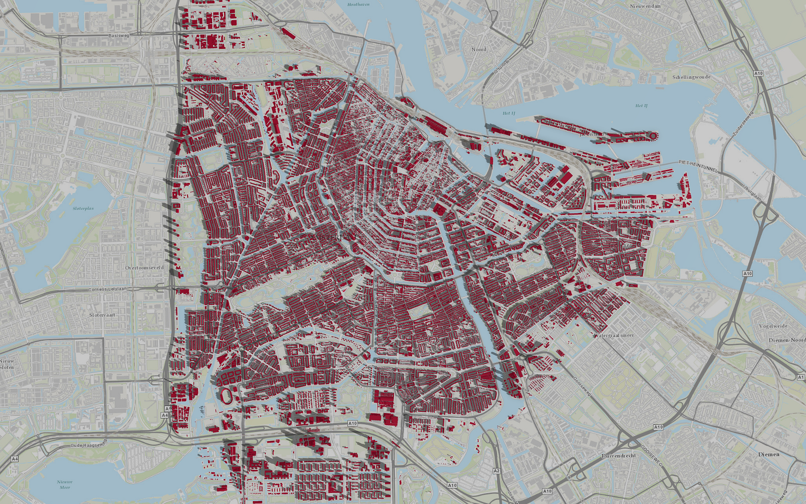 3D Amsterdam Model for Esri Netherlands – CyberCity 3D, Inc. – Medium