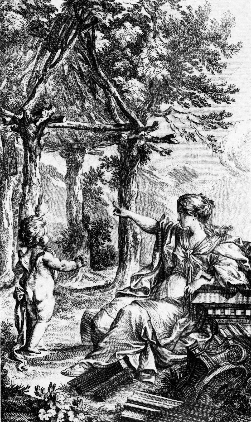 Laugier; Man’s first building, how it came about and the systemic ...