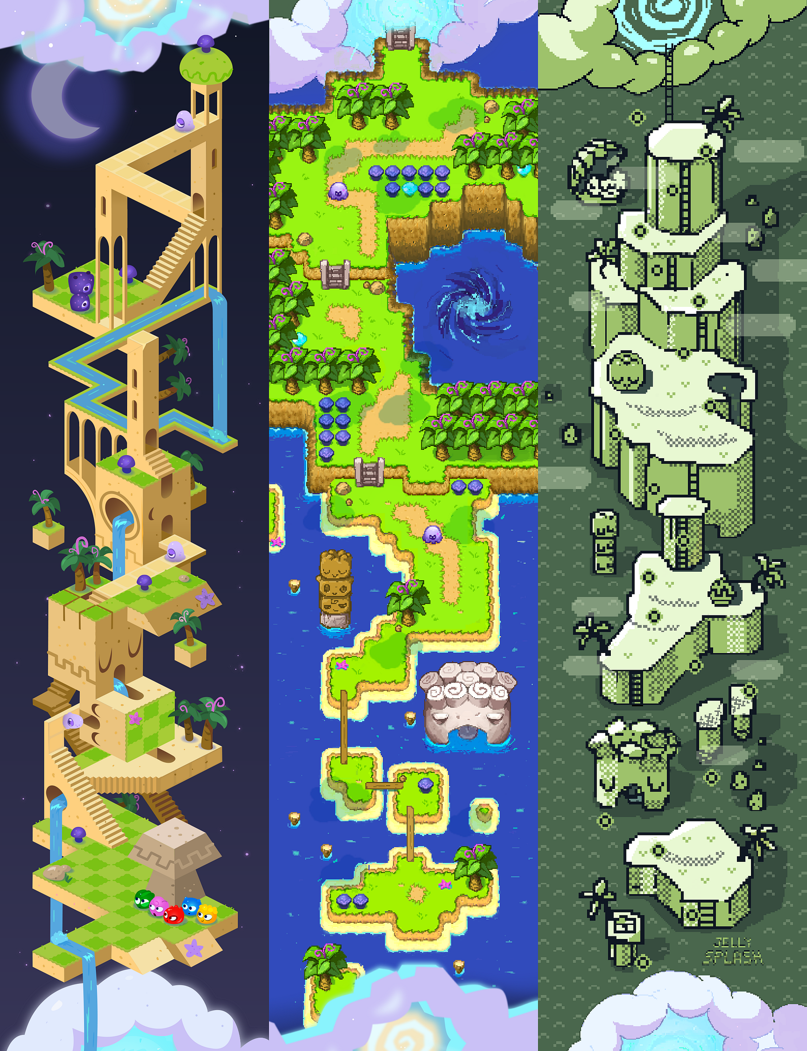 Journey Through Gaming’s Past and Present in Jelly Splash’s New Maps
