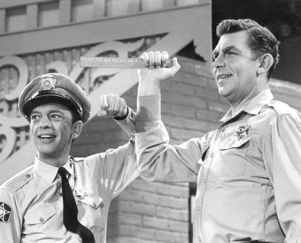 Long-lost video of Andy Griffith and Don Knotts performing classic skit ...