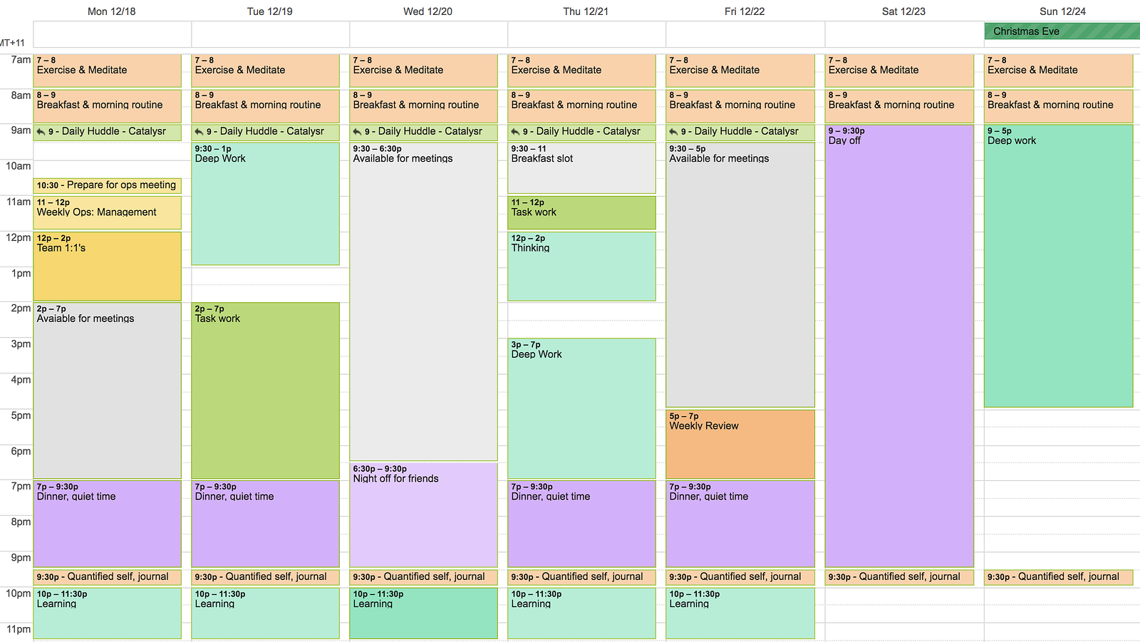 Ceo Daily Schedule