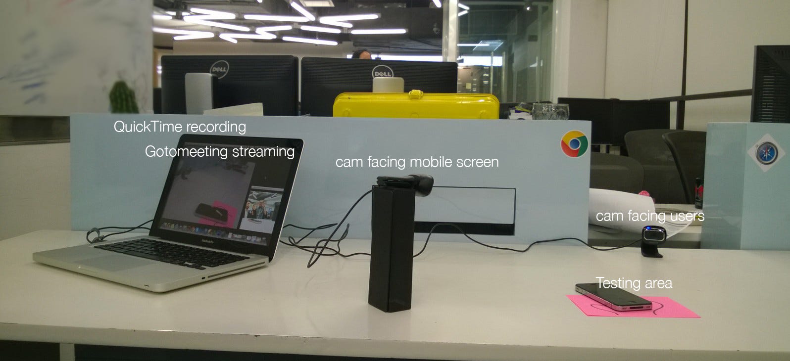 How to set up a pop-up research lab for mobile testing