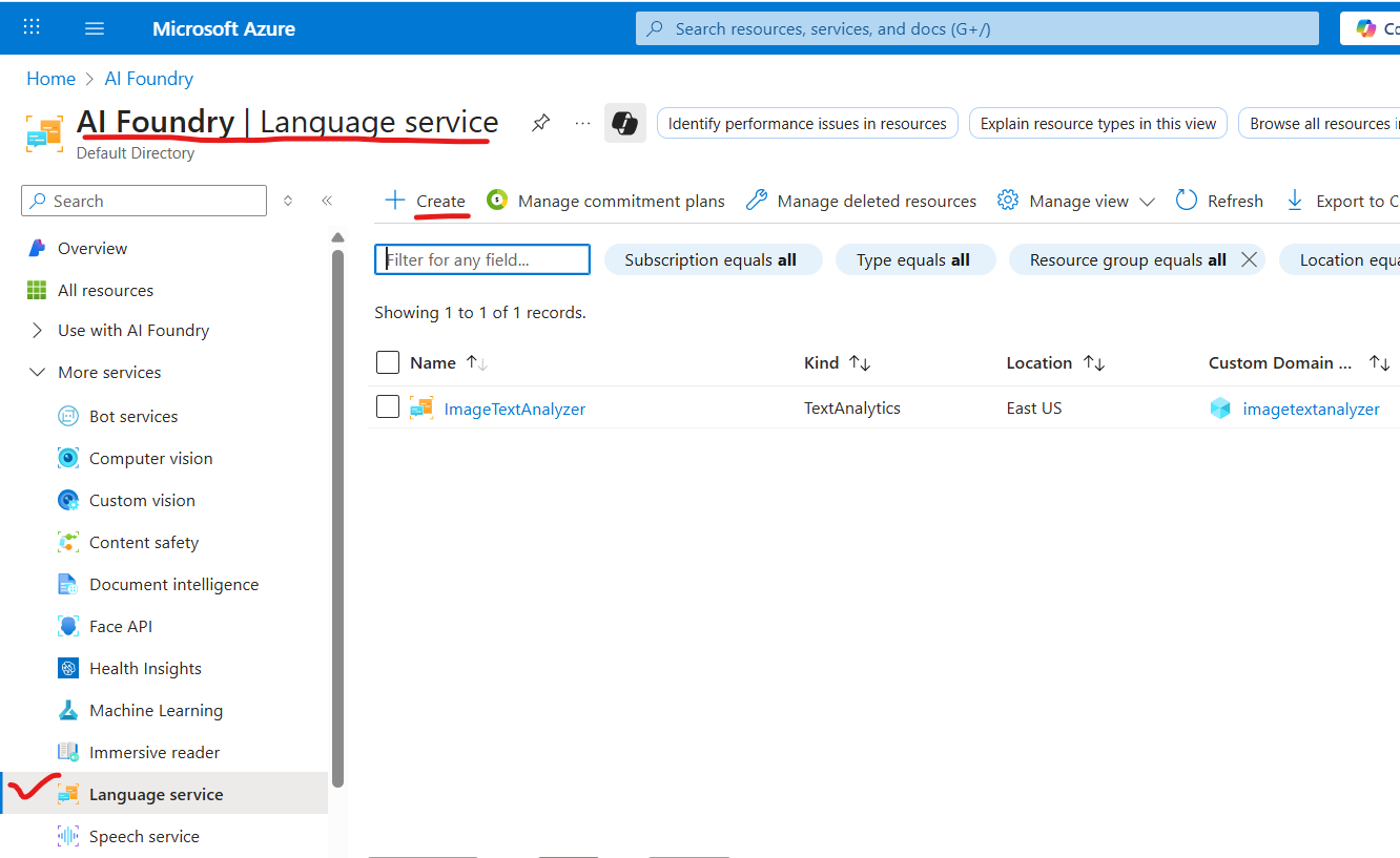 Detect PII entities using Azure Language Service.