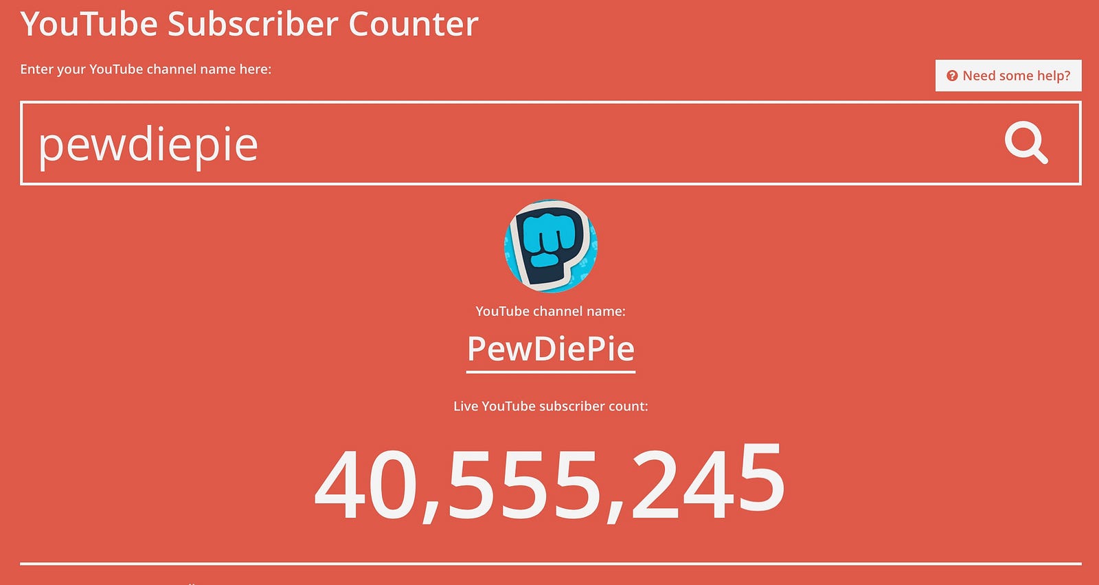 List of YouTube real time subscribers counters – SumScreen – Medium