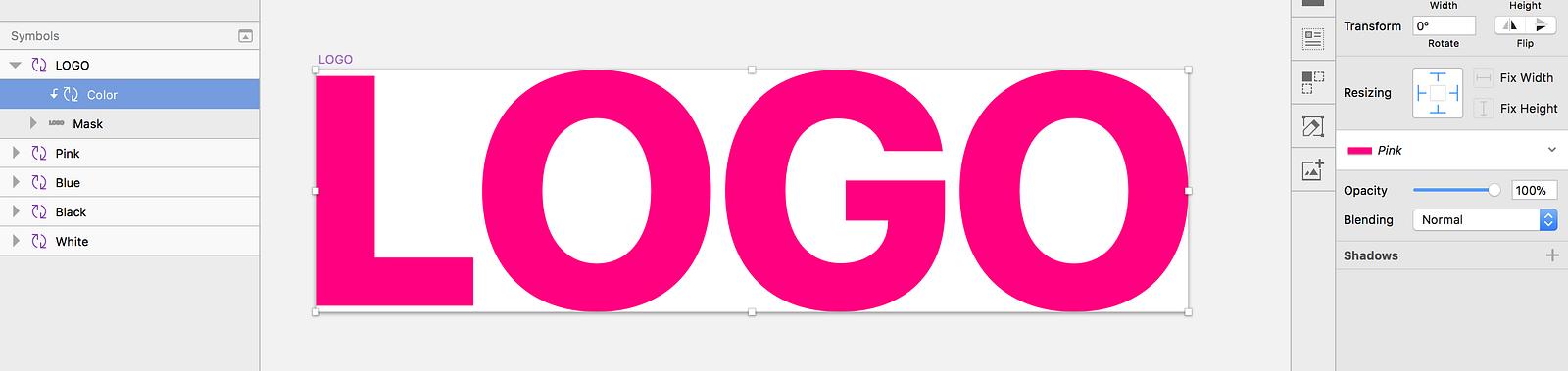 How to make a color-changing logo symbol in Sketch so you don’t have to ...