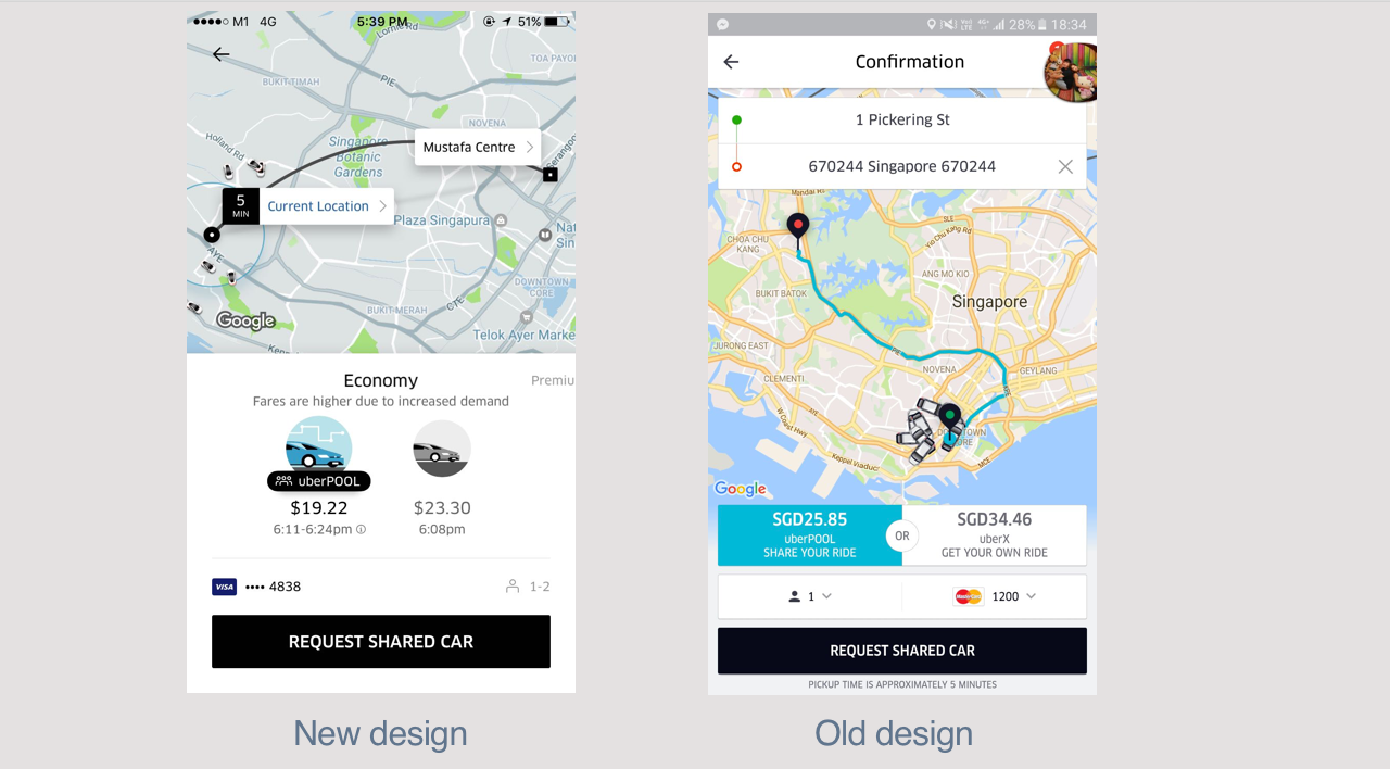 THE NEW UBER APP: THREE NOTABLE UX CHANGES – UXArmy – Medium