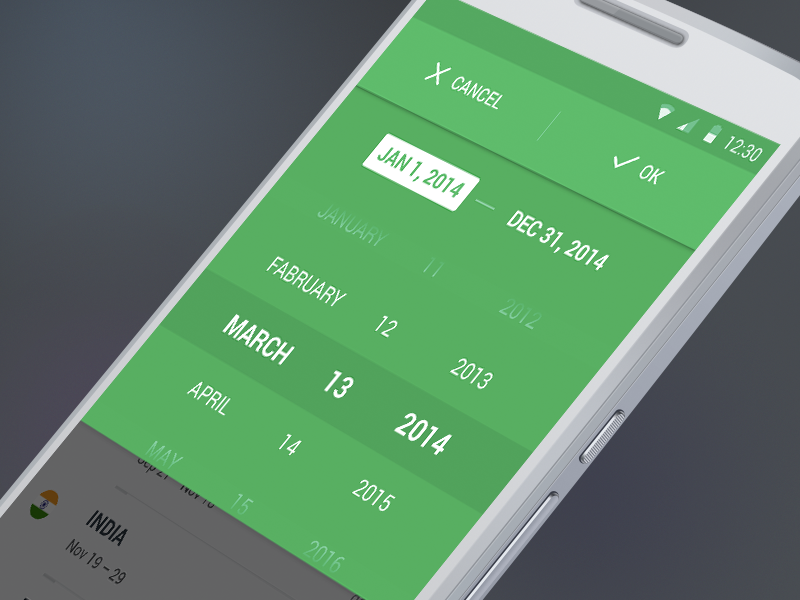 Date Picker Design Inspiration – Muzli - Design Inspiration
