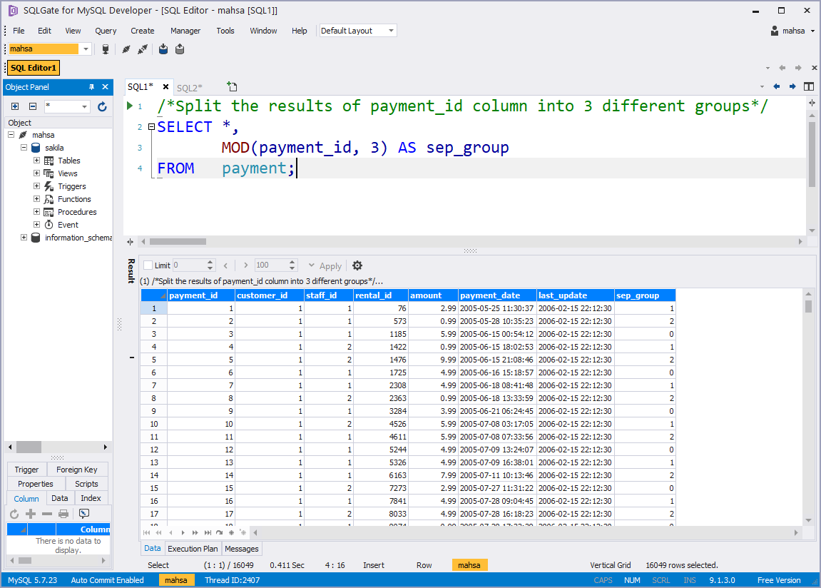  SQL Basic Let s Use Some Numeric SQL Functions TRUNCATE ROUND MOD