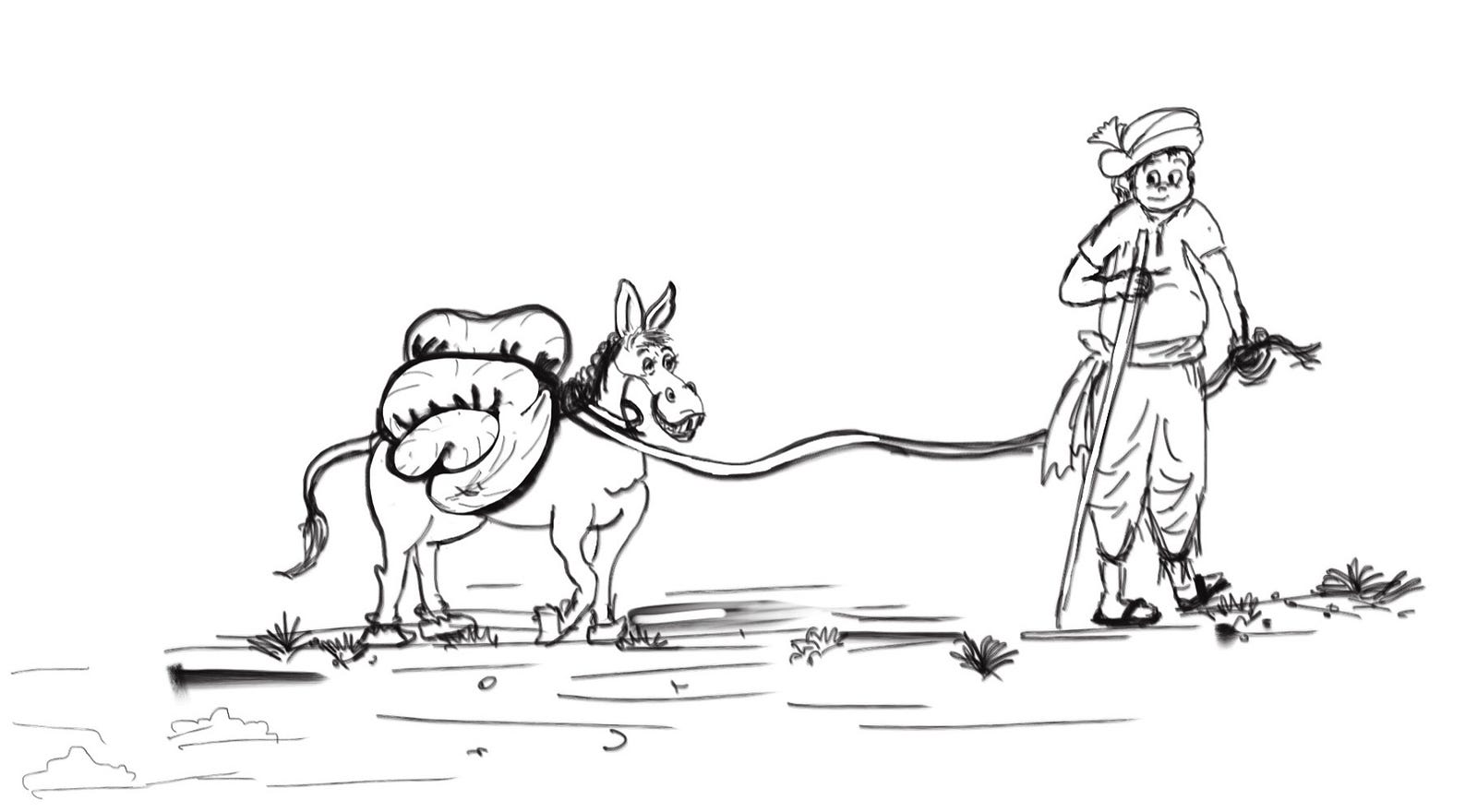 The Dhobi and The Donkey – Story Wheels – Medium