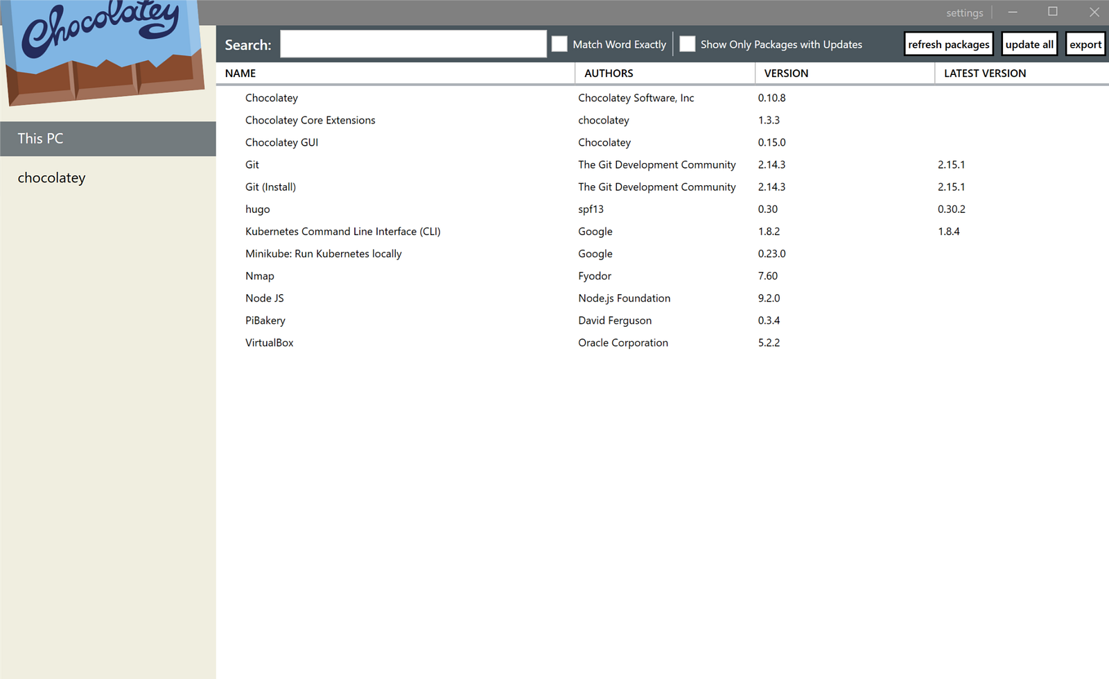 Installing the Chocolatey Package manager for Windows