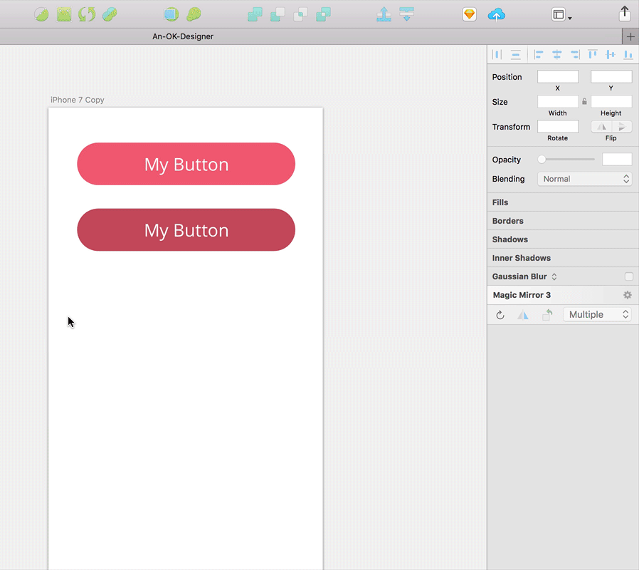 Beginners guide to designing nice buttons for your App using Sketch