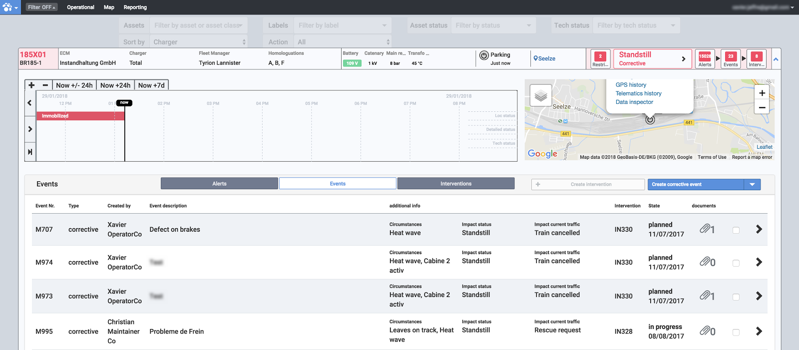 Planning preventive, usage-based and corrective maintenance on ...