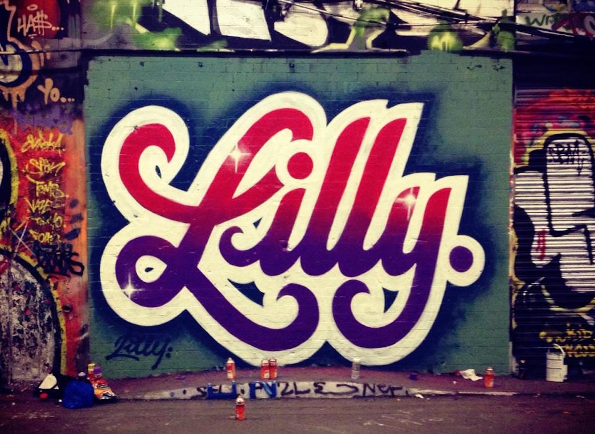 Lilly Name Graffiti