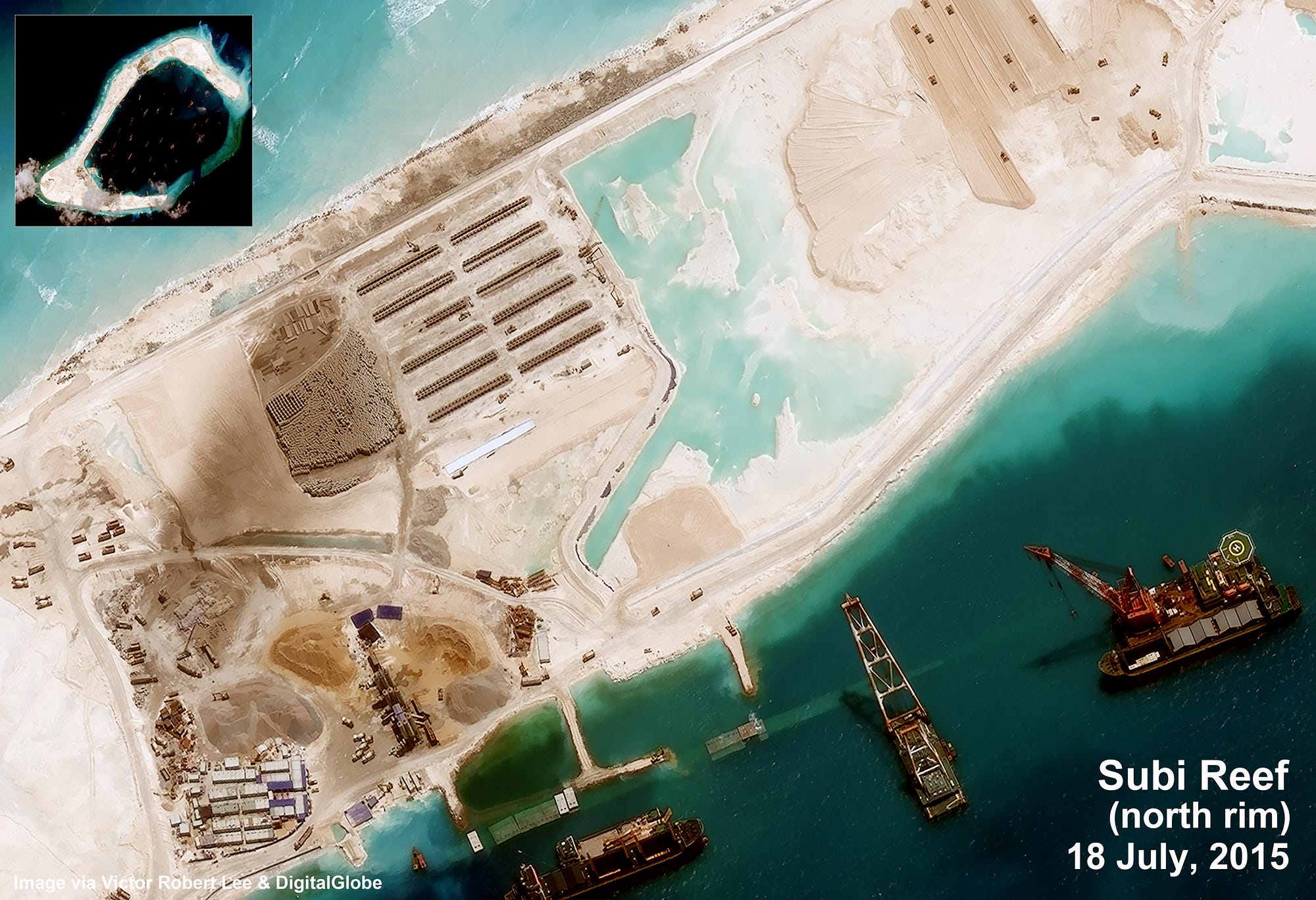 Subi Reef, Spratly Islands, South China Sea: Satellite Image Update ...