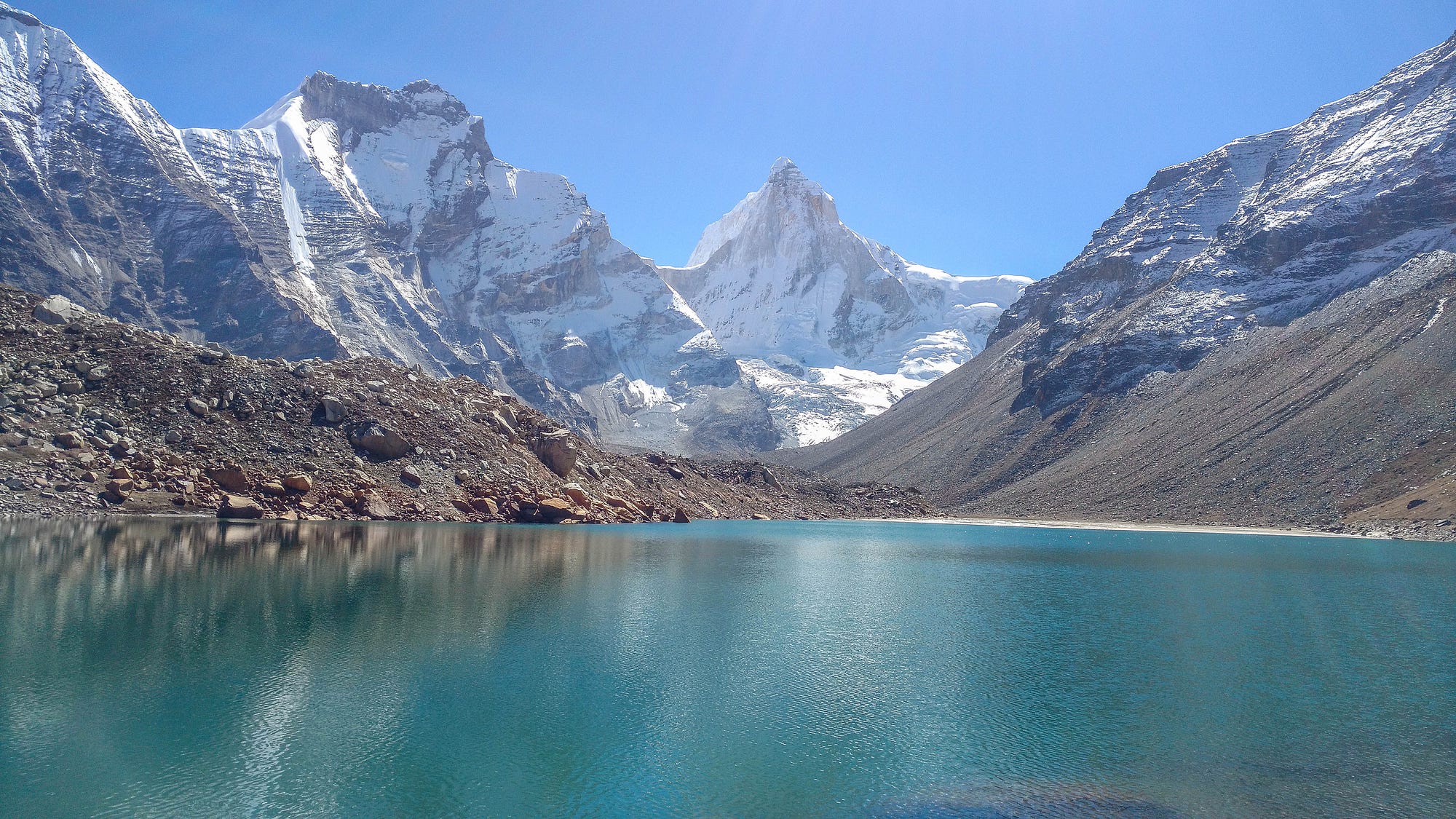 Hiking to Thalay Sagar Base camp and Kedar Tal - A Picture story