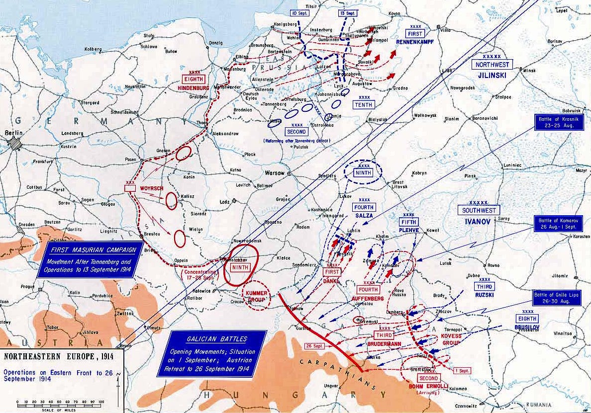 The Maneuver That Kept Germany in WWI: The Battle of Tannenberg