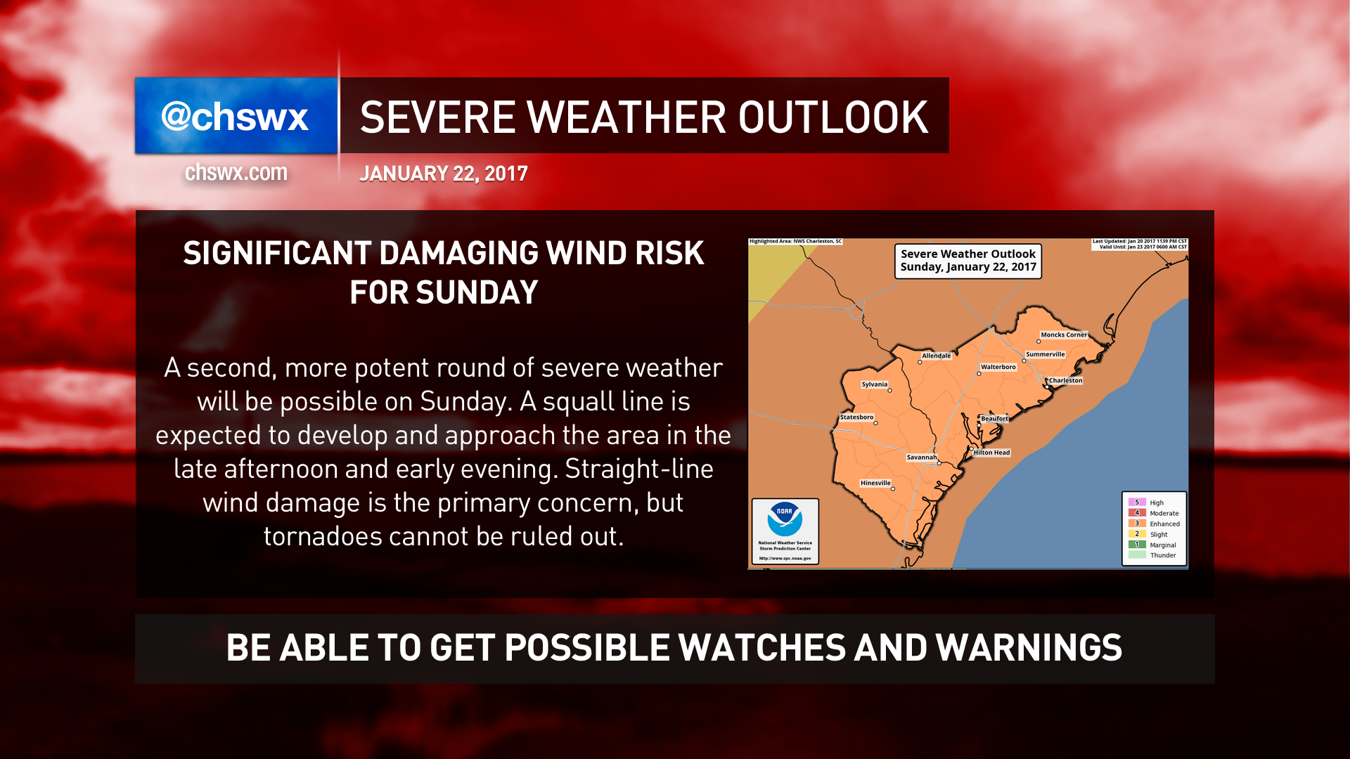 Severe weather risk this weekend – Charleston Weather – Medium