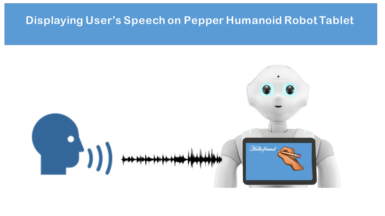How to Display User’s Speech on Pepper Humanoid Robot Tablet