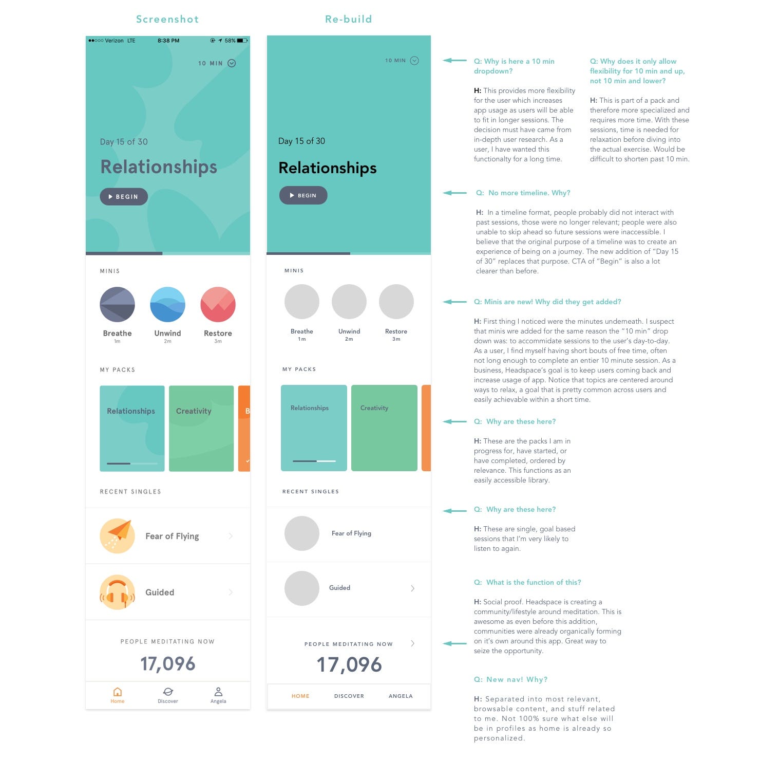 Dissecting the Headspace Redesign – Angela Wang – Medium