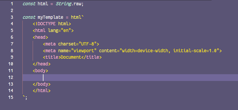 HTML And Templates JavaScript Template Literals The Blog Of Ada Rose Cannon