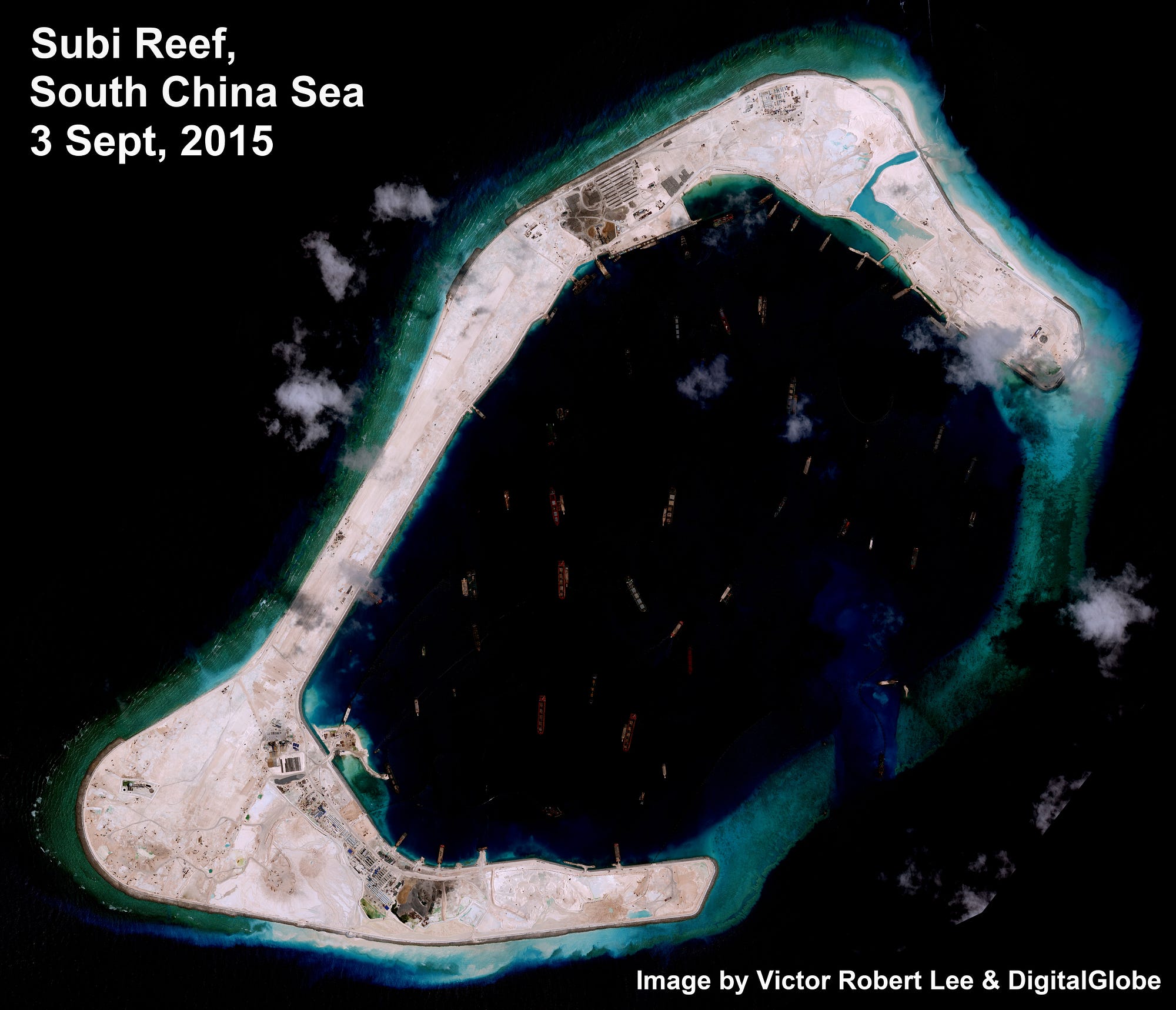 Satellite Imagery Makes Clear China’s Runway Work on Subi Reef, South ...