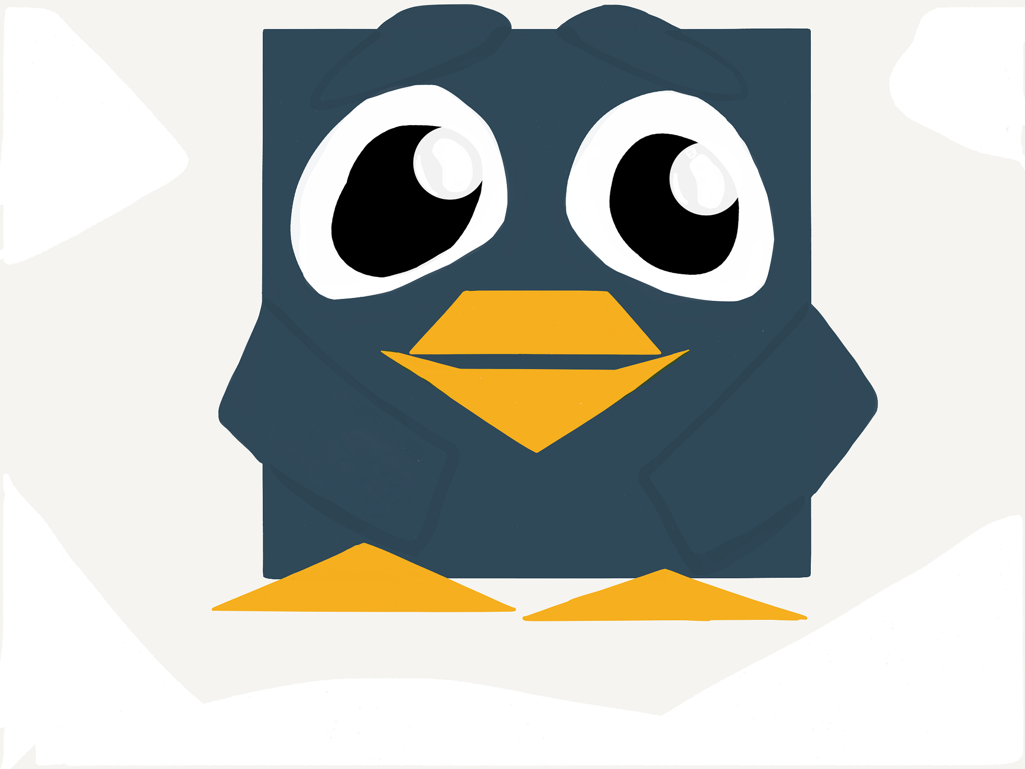 Square Penguin in a Round Hole – The Coffeelicious – Medium