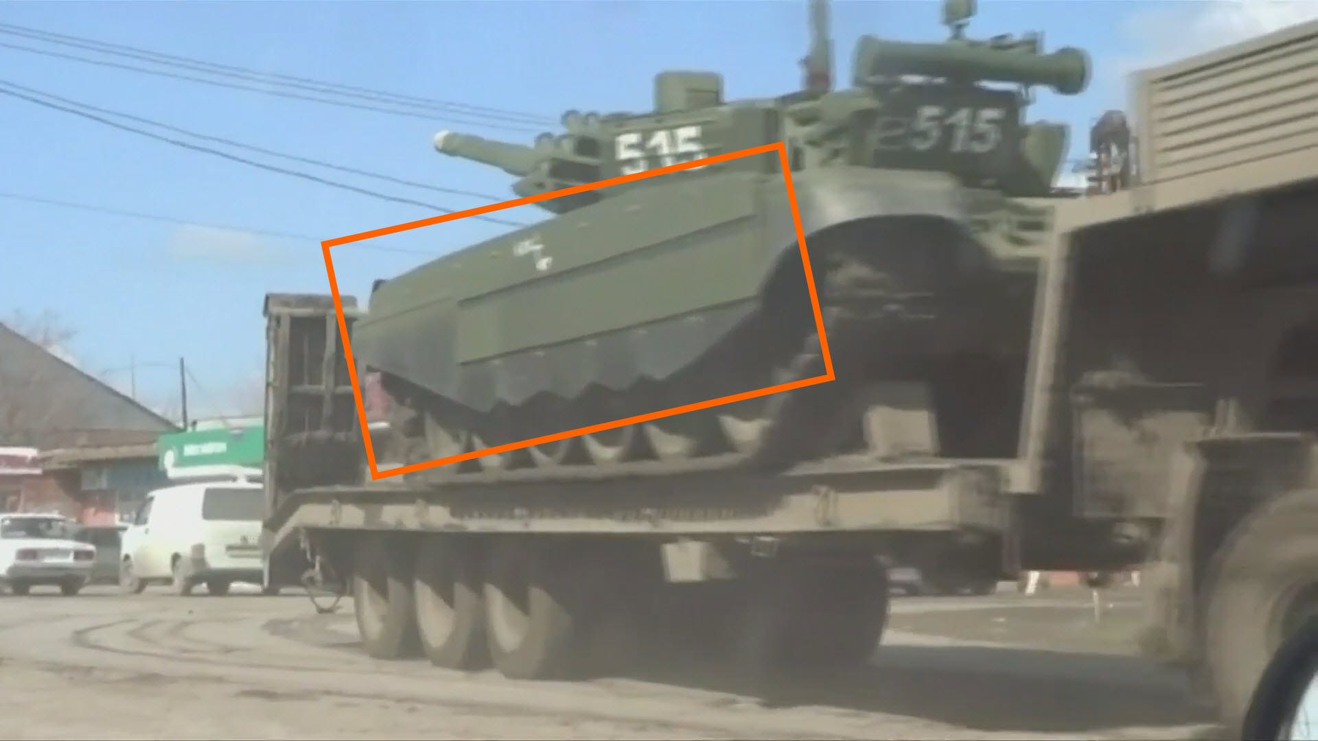 Newly Modified Russian Tanks Arrive Near Ukrainian Border