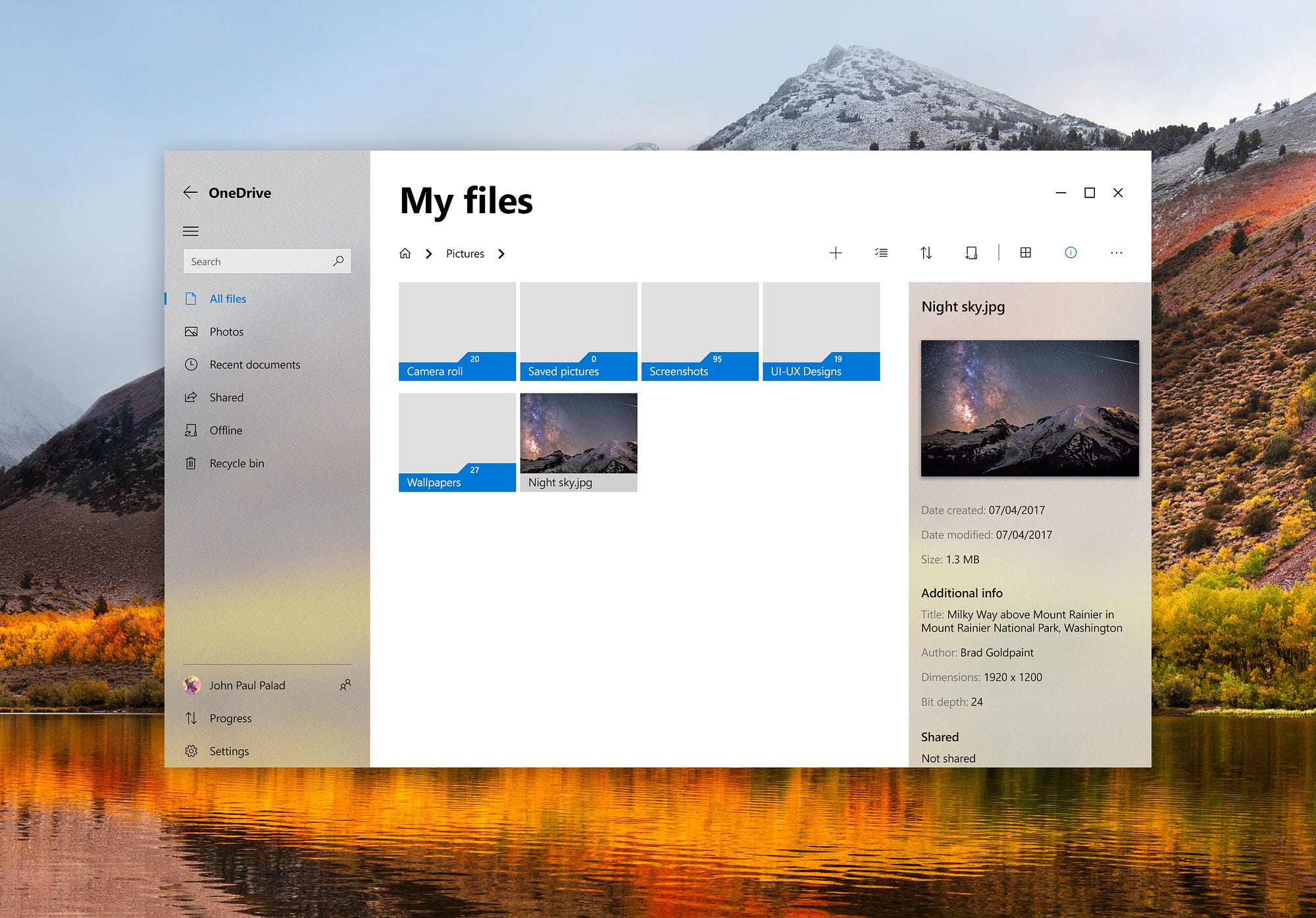 Inspired by Fluent Design: OneDrive – My Microsoft Life – Medium