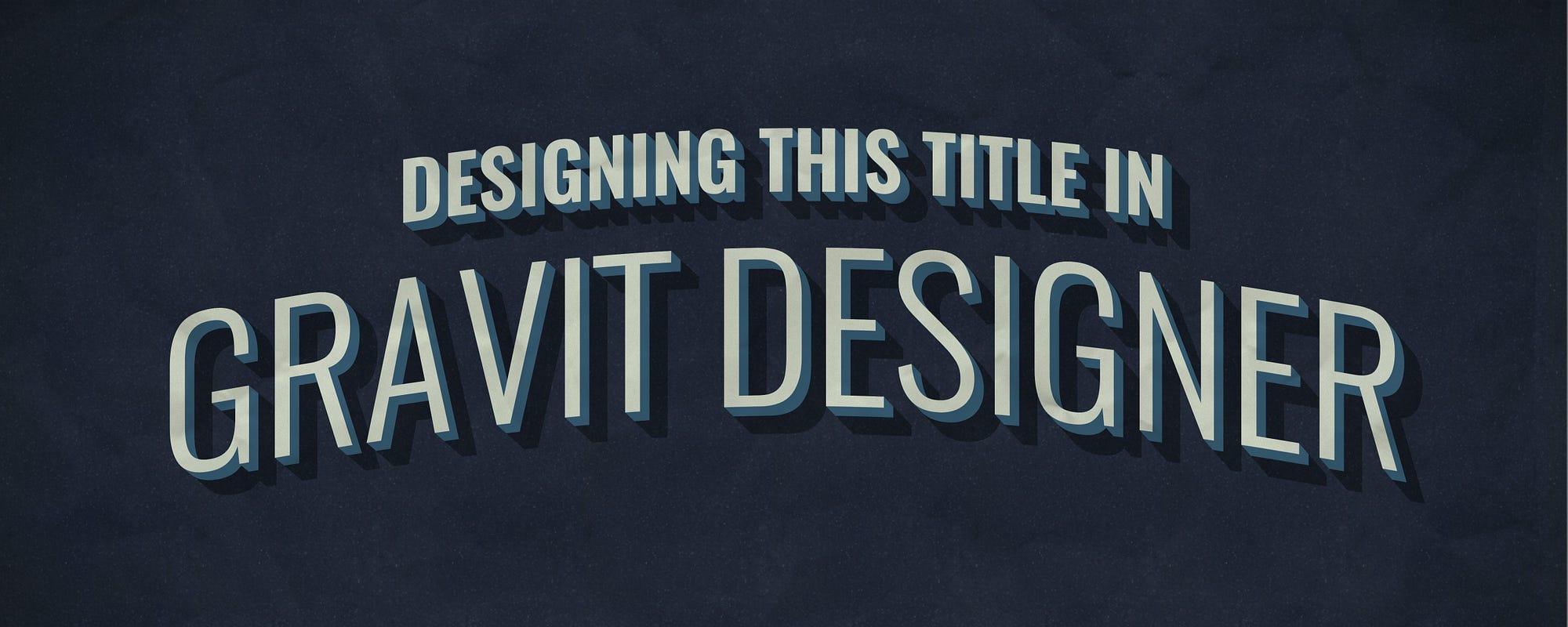 Create a Retro Title Graphic using Gravit Designer – Gravit Designer ...
