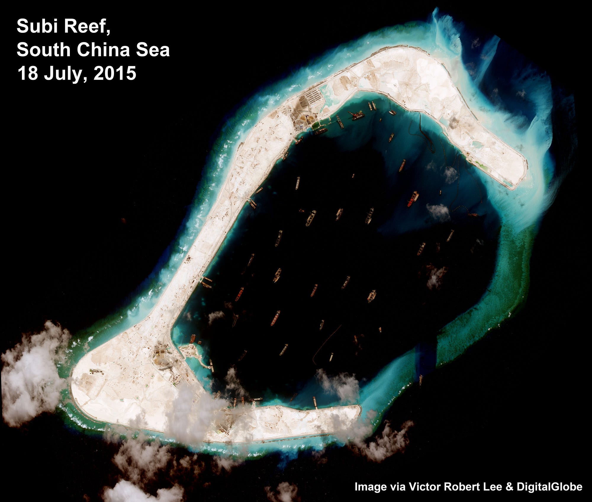 Subi Reef, Spratly Islands, South China Sea: Satellite Image Update ...