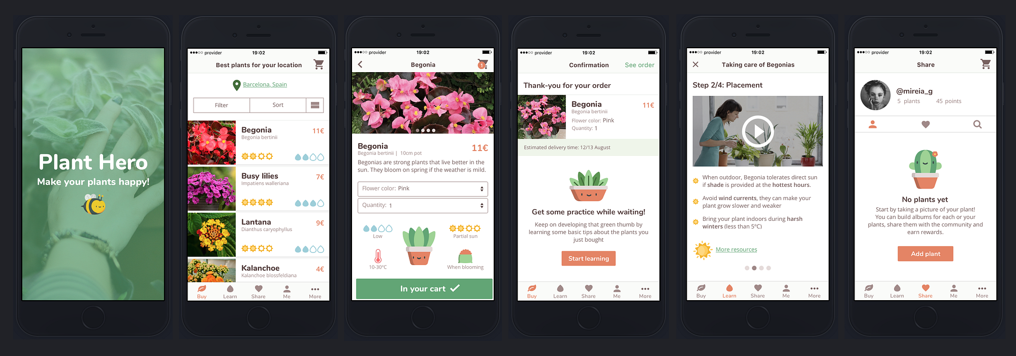 Plant Hero: a UX design process for a student’s final project